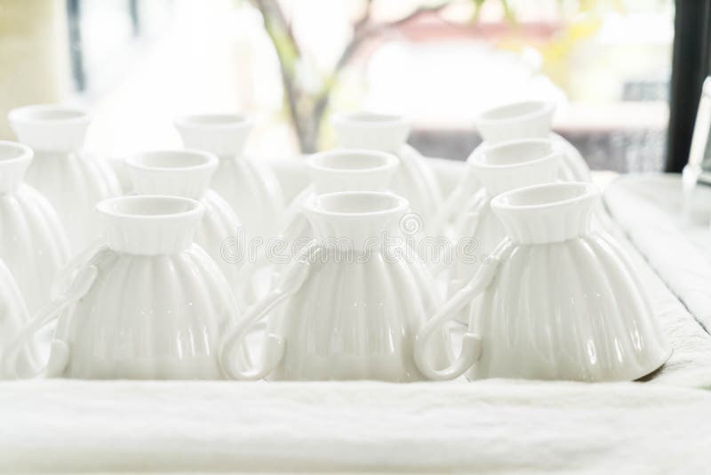 Stack of Clear Coffee Cup Bottom Up Stock Image - Image of restaurant ...