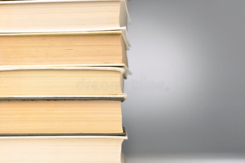 Stack of closed books stock image. Image of education - 17507771
