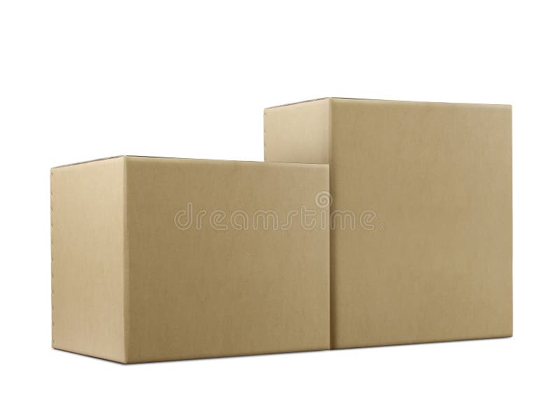 Stack of Closed Cardboard Boxes Isolated on White Background Stock ... Stack of Closed Cardboard Boxes Isolated on White Background Stock ...