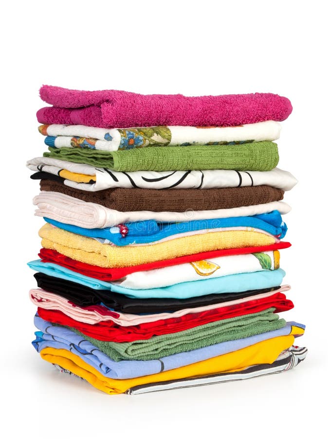 Stack of clothing stock photo. Image of clean, housework - 24661938