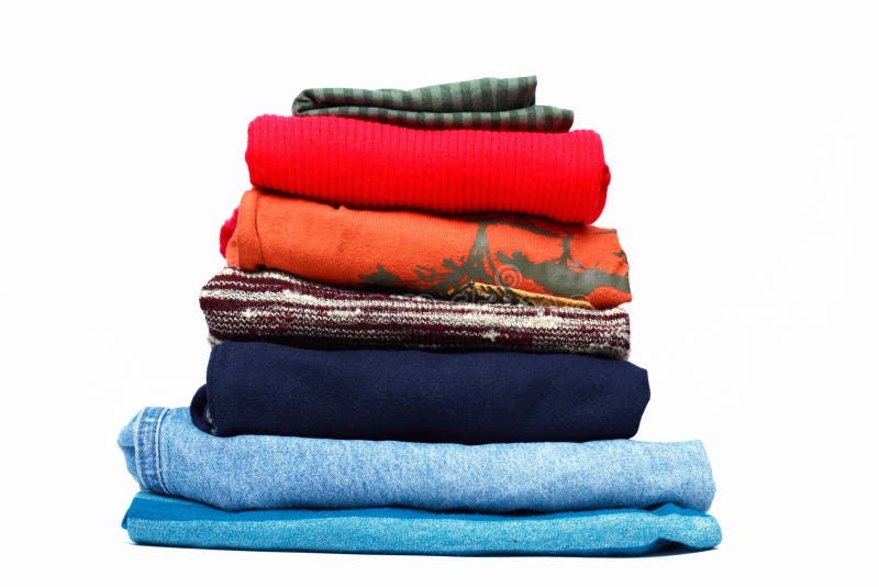 Stacked Clothes stock photo. Image of details, clothes - 4259876