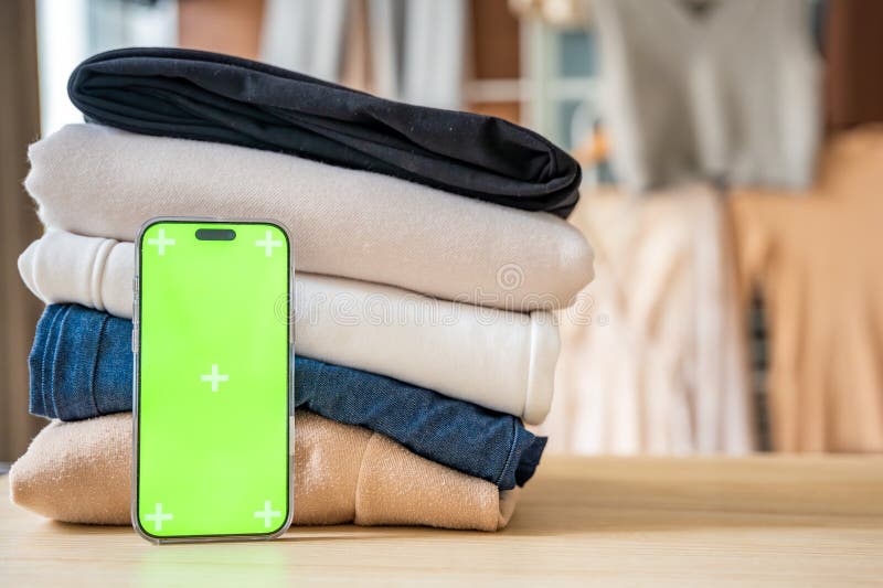 Stack of Smartphone Screens Stock Photo - Image of data, connection ...