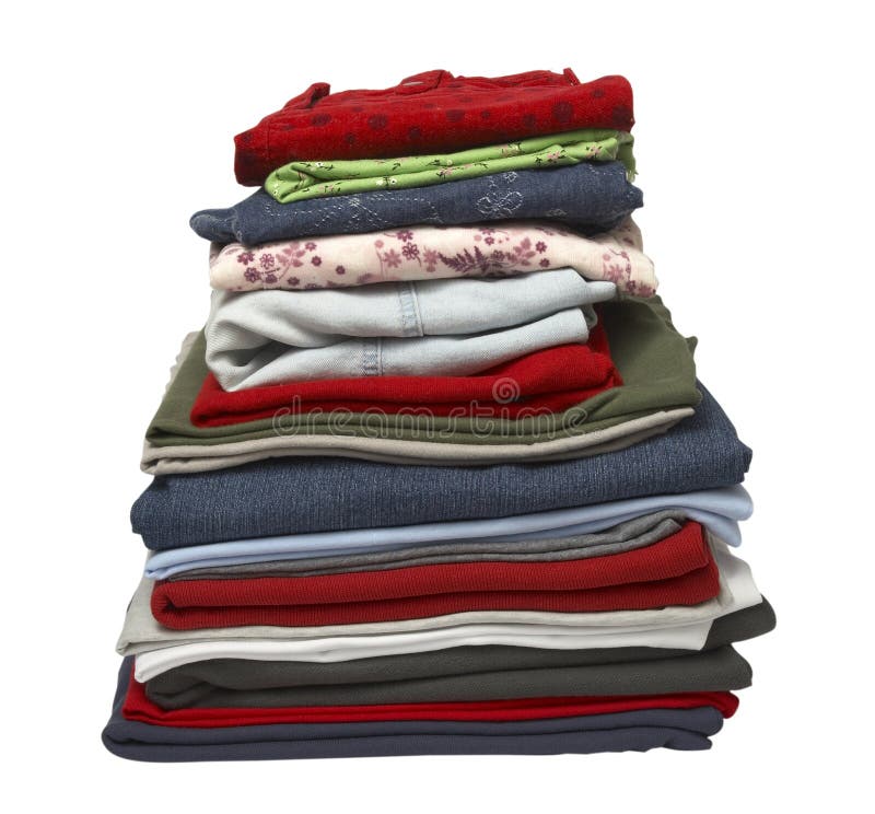 Stack of T-Shirts stock photo. Image of fiber, front - 15729384