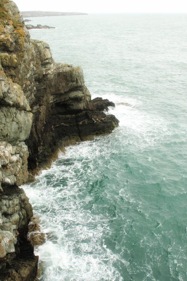 South Stack stock image. Image of stack, waves, coast - 157431847