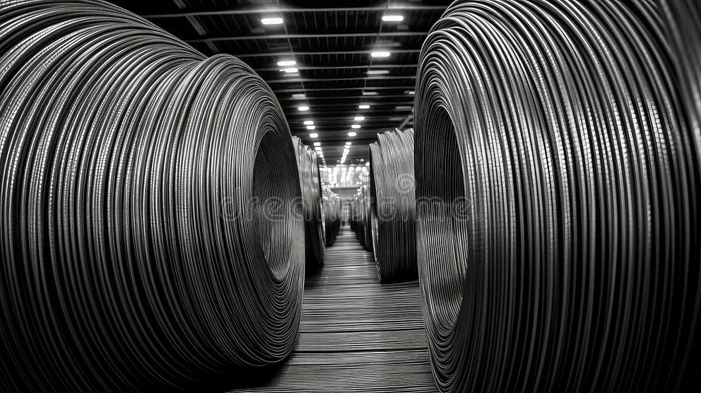 Stack coil metal stock illustration. Illustration of aluminum - 361240500