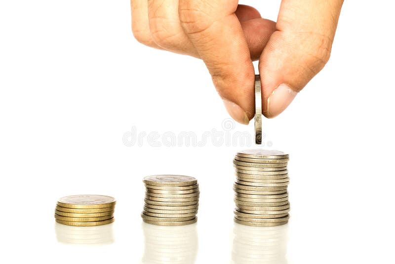 Stack of coin stock photo. Image of backgrounds, currency - 34190454