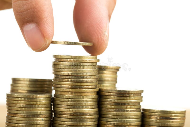 Stack coin money stock image. Image of currency, invest - 60408923