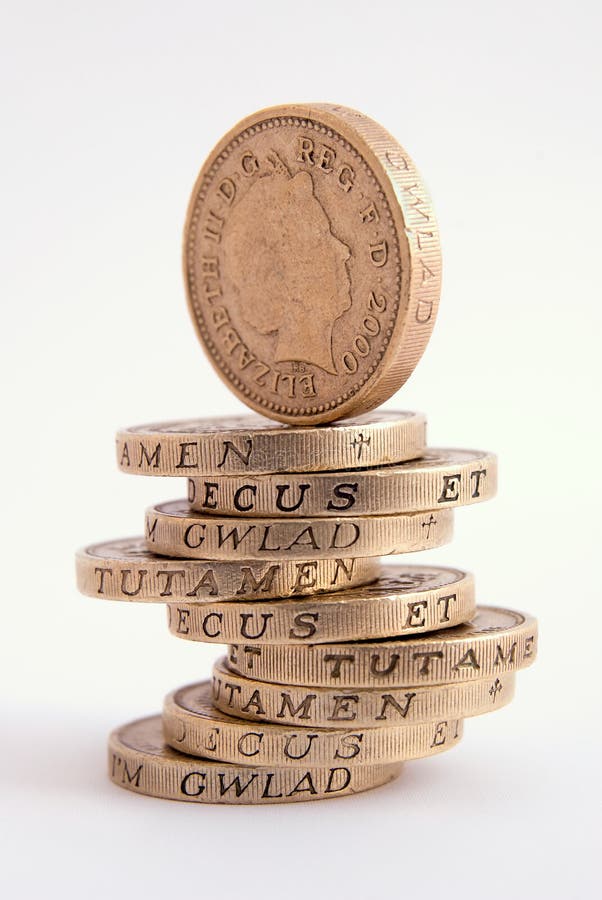 Stack of Coins stock photo. Image of british, pound, gold - 11979672