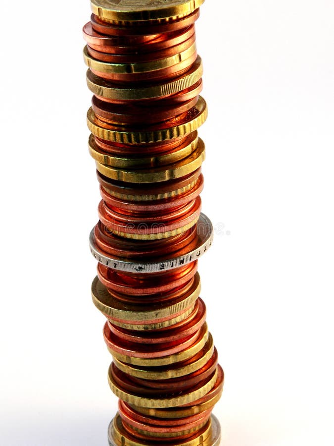 Stack of coins stock photo. Image of stack, earnings, paying - 1266006