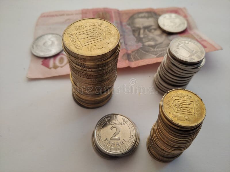 Bills and coins stock image. Image of metal, cash, jewellery - 218740975