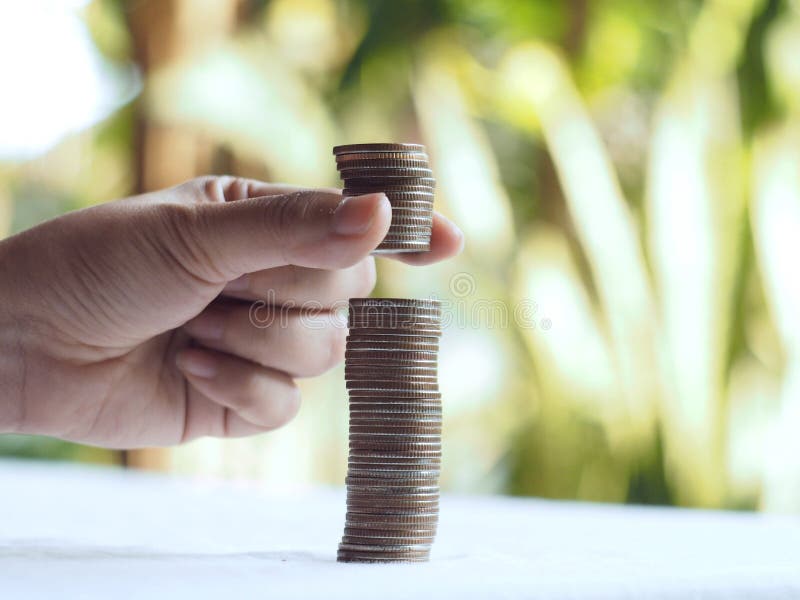 Stack coins stock image. Image of profit, growing, budget - 88088857
