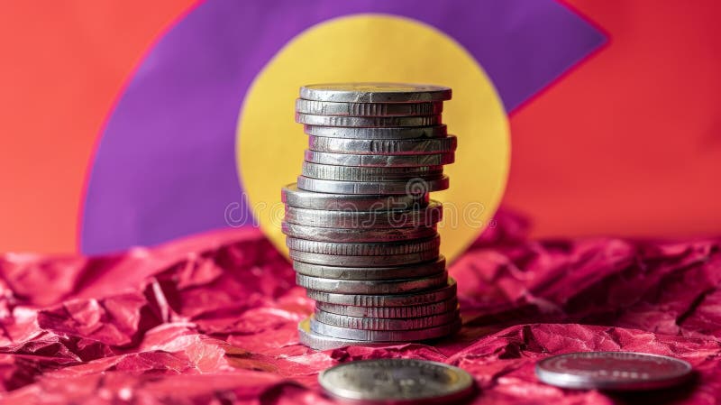 The Stack of Coins. AI Generated Stock Illustration - Illustration of ...