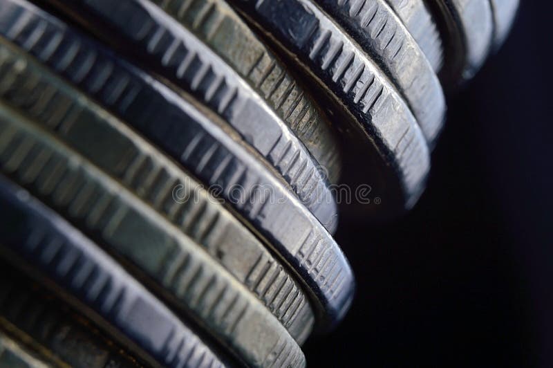 A stack of coins stock image. Image of level, exchange - 188827765