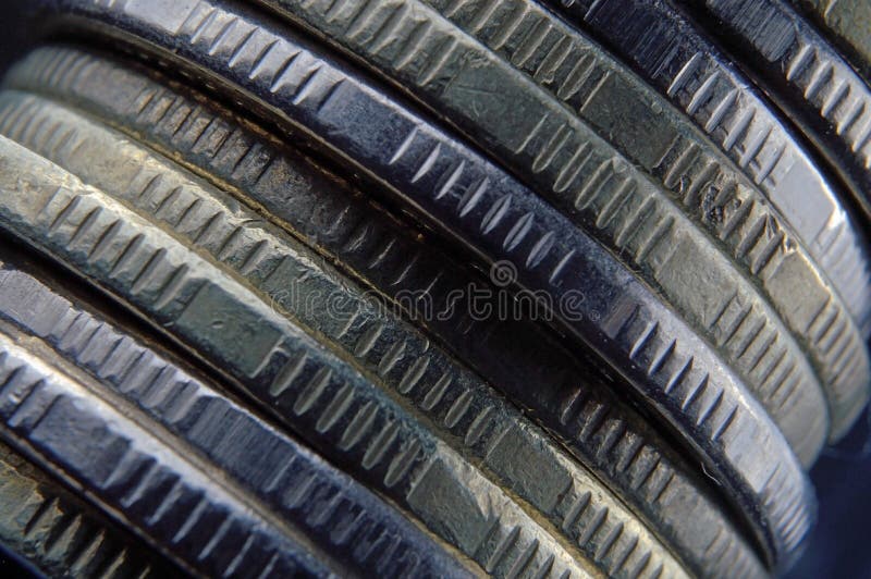 A stack of coins stock image. Image of level, exchange - 188827765