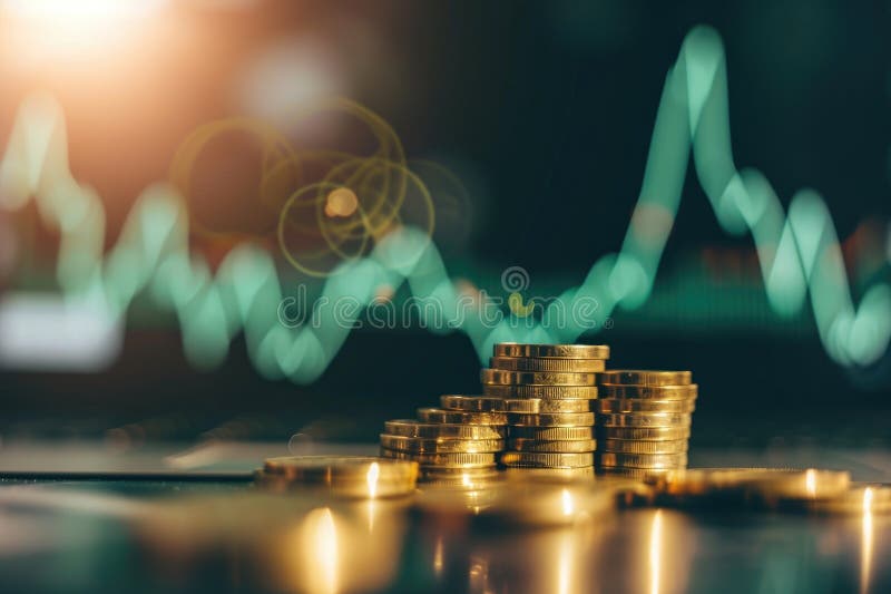 Stack of Coins. Financial Concept of Savings, Investment Wealth and ...