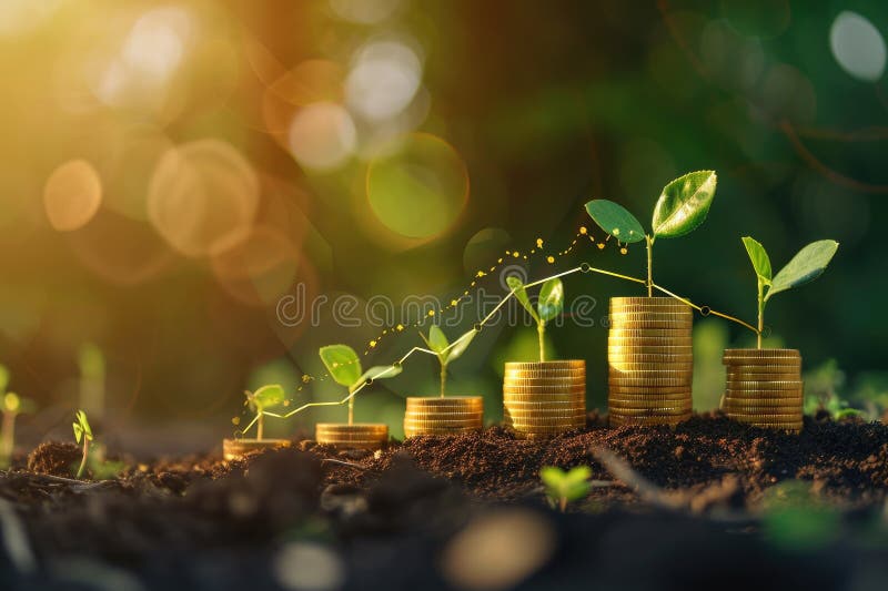 Stack of Coins. Financial Concept of Savings, Investment Wealth and ...