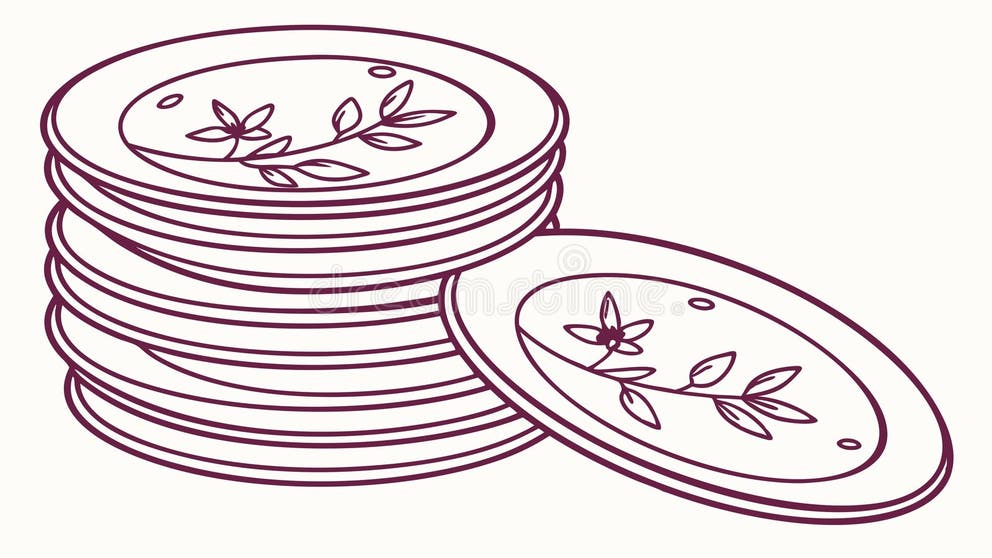 Stack of Coins with Floral Motif, Symbolizing Prosperity and Elegant ...