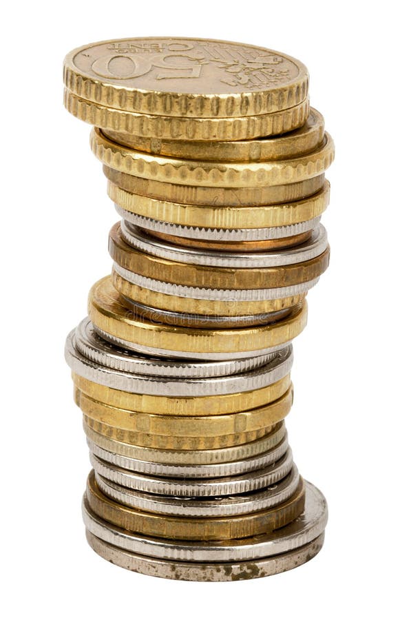 Stack of coins stock image. Image of exchange, gold, money - 64810217