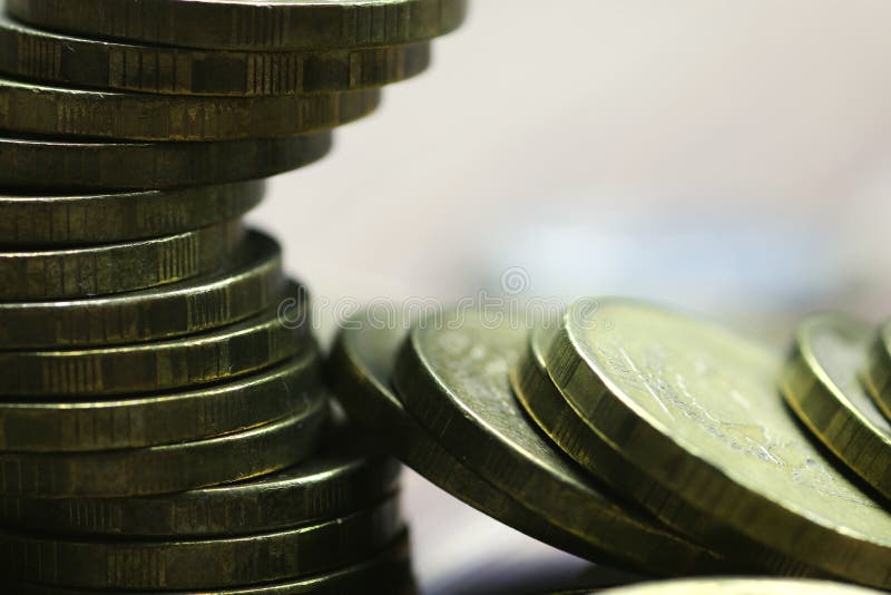 Stack of coins stock image. Image of bank, group, dollar - 79534231