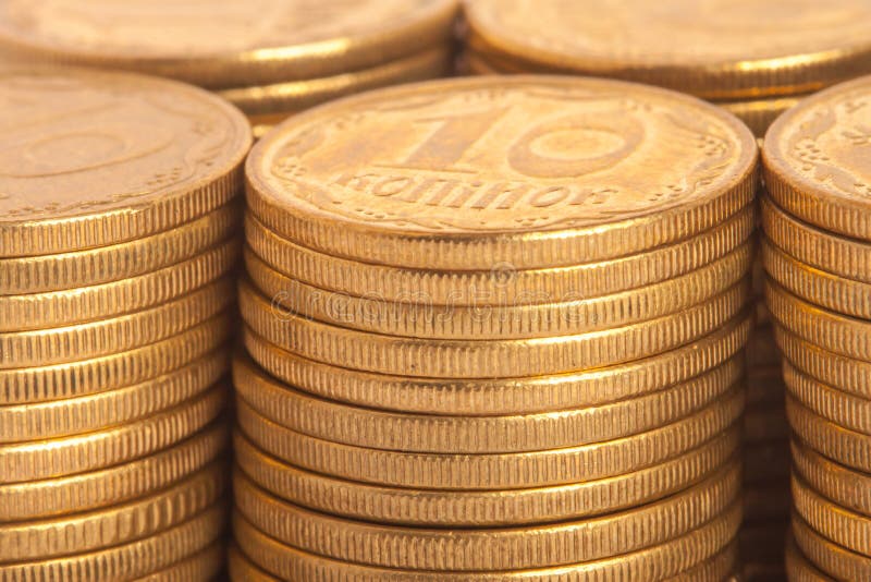 Stack of coins stock image. Image of finance, texture - 47876487