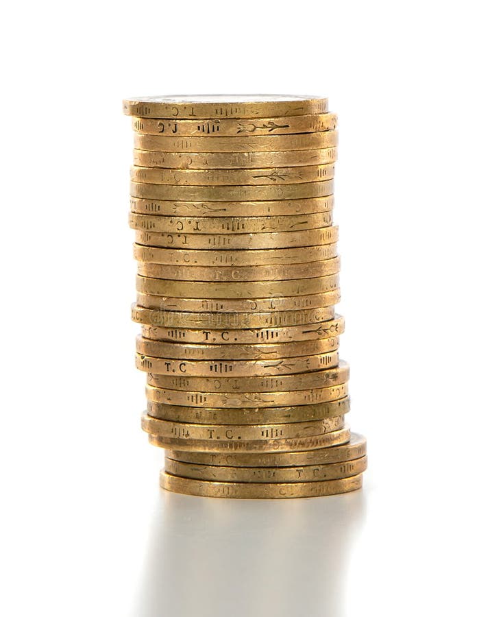 Stack of us coins stock image. Image of heap, background - 15051393