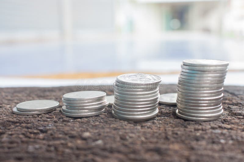 Stack of coins stock image. Image of money, finance, saving - 72044767