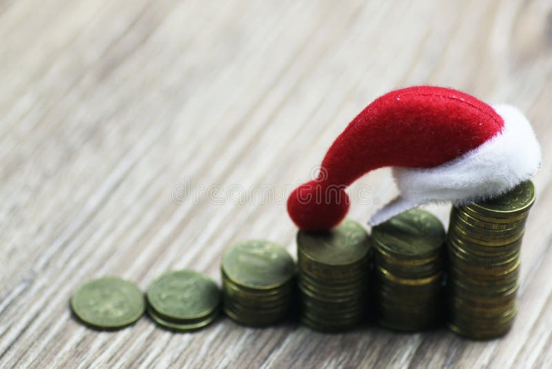 Stack of coins new year stock image. Image of future - 79534707