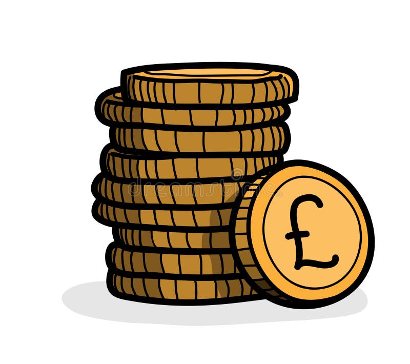 Stack Of Coins (Pound Sterling) Stock Vector - Image: 63378217