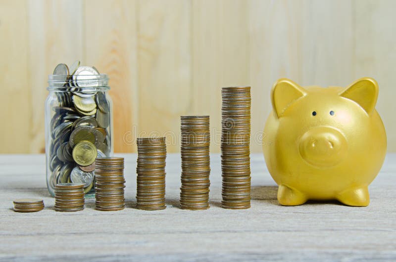 Stack of Coins , Saving Plan Concept Stock Photo - Image of savings ...