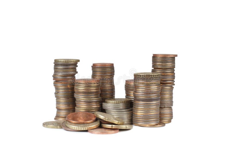 Stack of coins three stock image. Image of summit, letter - 88911809
