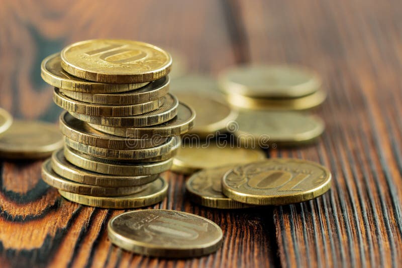 Stack of coins stock image. Image of investment, financial - 169896833