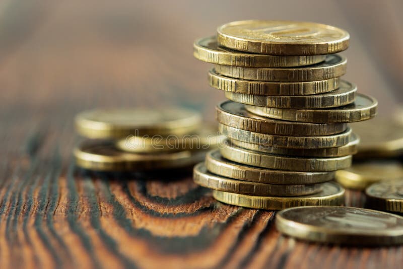 Stack of coins stock image. Image of investment, financial - 169896833