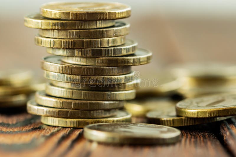 Stack of coins stock image. Image of investment, financial - 169896833