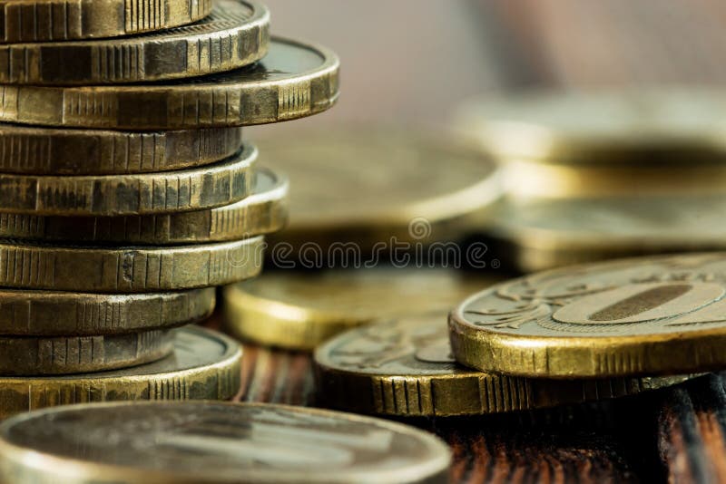 Stack of coins stock image. Image of investment, financial - 169896833