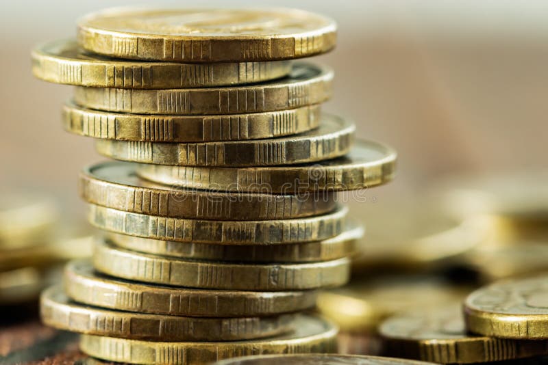 Stack of coins stock image. Image of investment, financial - 169896833