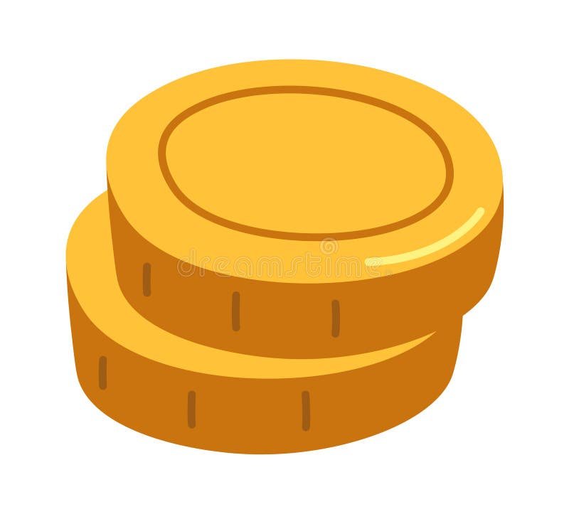 Stack of Coins stock vector. Illustration of stack, currency - 278147614