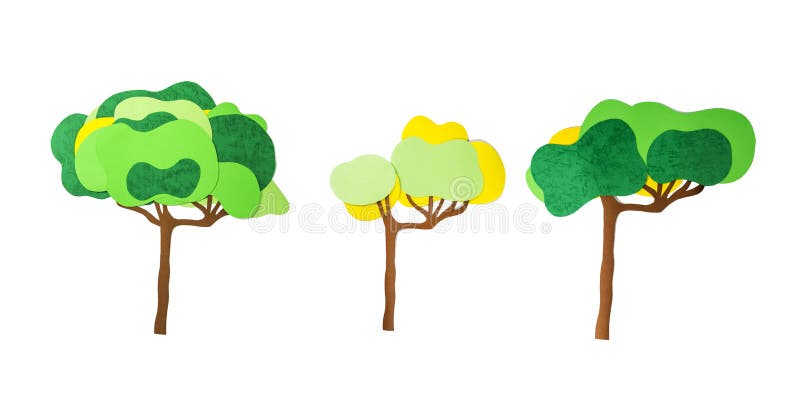 Stack of Color Paper Imagine is Trees. Stock Image - Image of tree ...