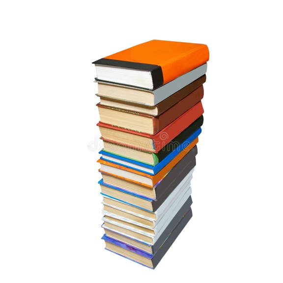 Stack of colored books. stock photo. Image of business - 7234732