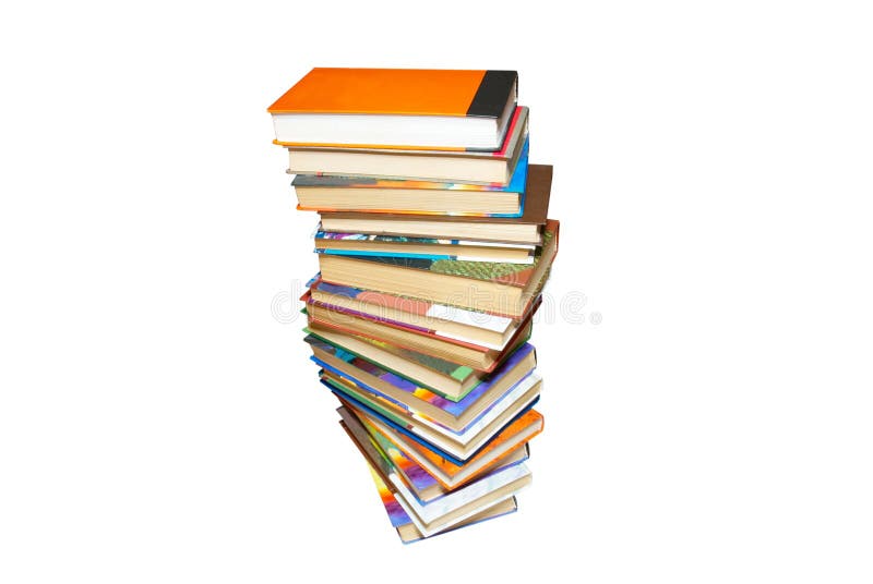 Stack of colored books. stock image. Image of business - 7234741