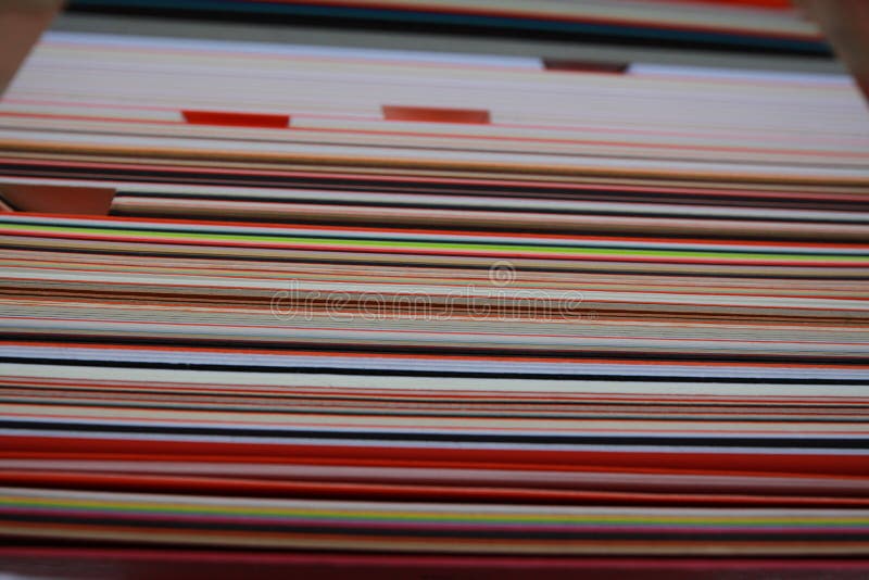 Stack of Colored Cardboard Texture Paper Stock Image - Image of blank ...