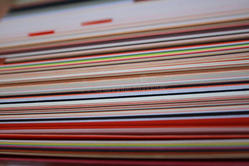 Stack of Colored Cardboard Texture Paper Stock Image - Image of paper ...