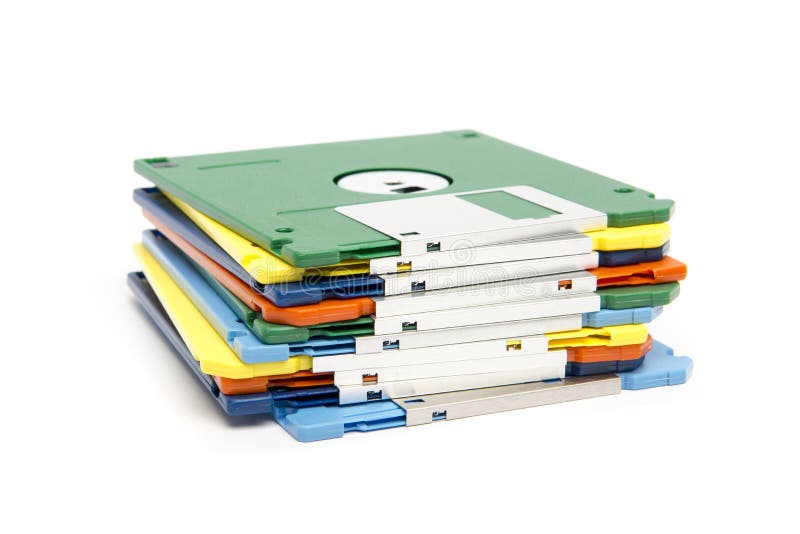 Many Colored Computer Diskette Stock Image - Image of closeup, concept ...