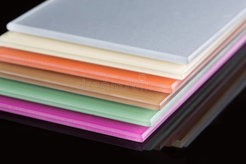 A Stack of Colored Glass on a Black Background Stock Image - Image of ...