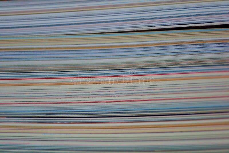 A Stack of Colored Paper Sheet. Stock Photo - Image of frame ...