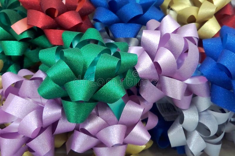 A Stack of Colored Ribbons. Stock Image - Image of colorful, colored ...
