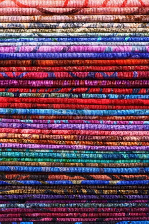 Stack of Colorful Batik Fabrics As a Vibrant Background Image Stock ...
