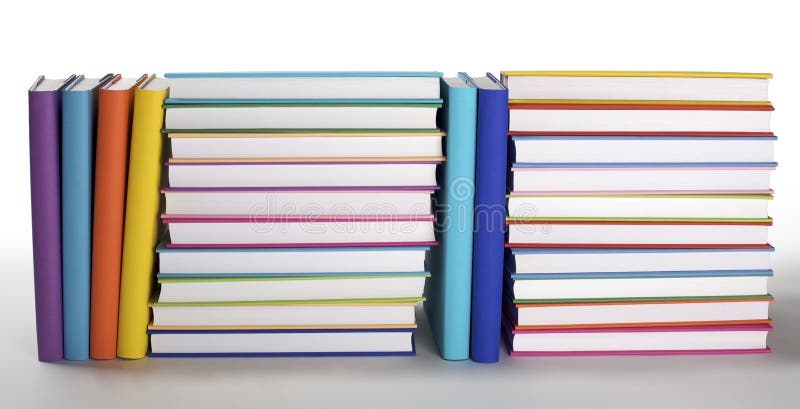 Stack of colorful books stock photo. Image of book, pink - 13760398