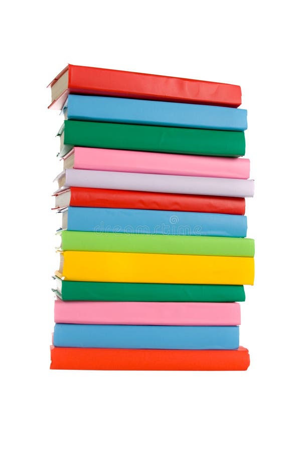 Stack of colorful books stock image. Image of wisdom - 25313651