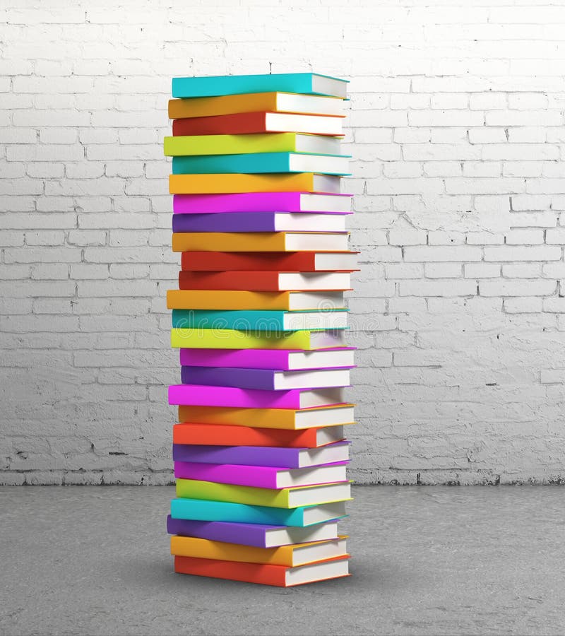 Stack of colorful books stock illustration. Illustration of pile - 29083045 Stack of colorful books stock illustration. Illustration of pile - 29083045