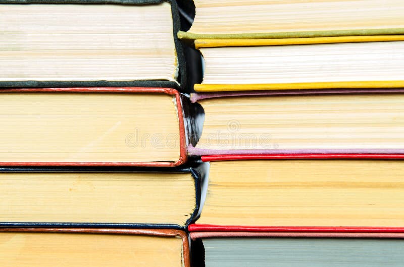 Stack of Colorful Books. Education Background Stock Photo - Image of ...